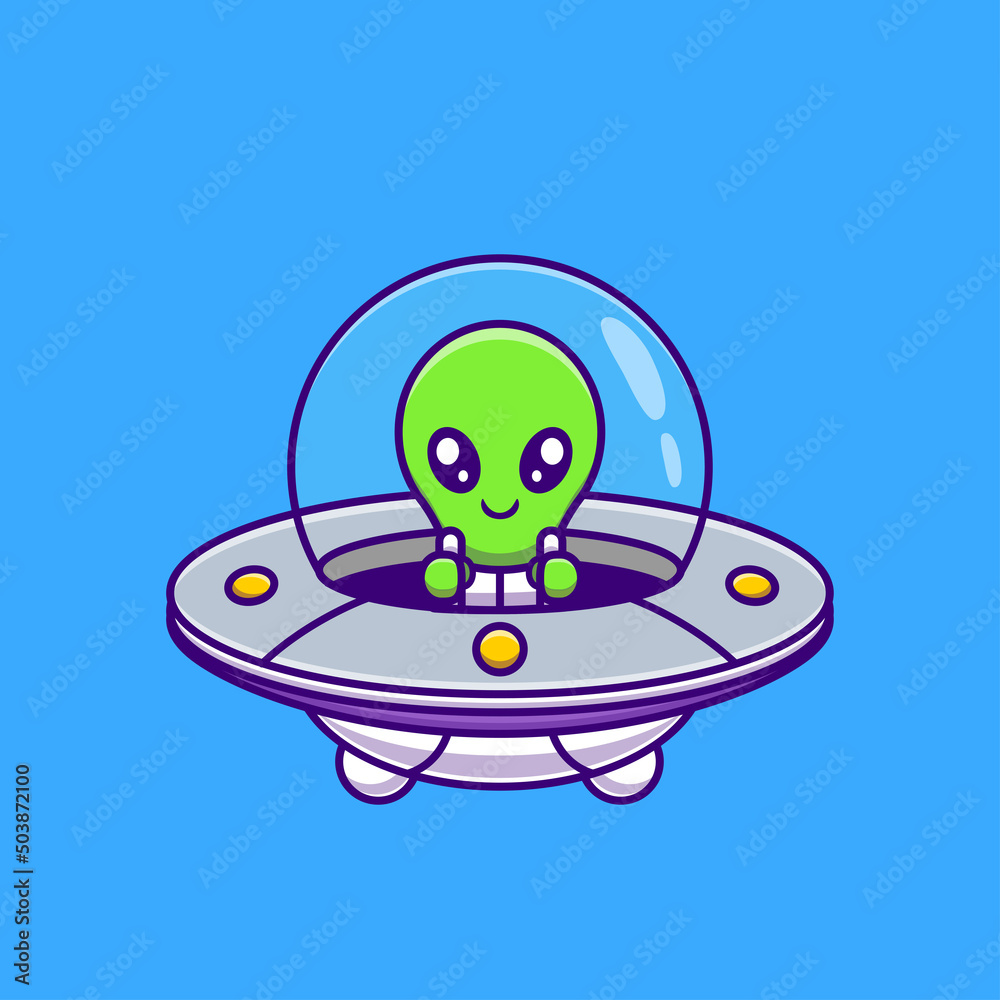 Cartoon Alien Ufo