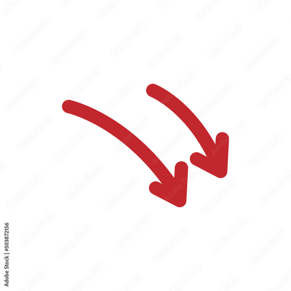 red Vector arrow. red Arrows icon. red Arrow vector icon. red Arrows ...