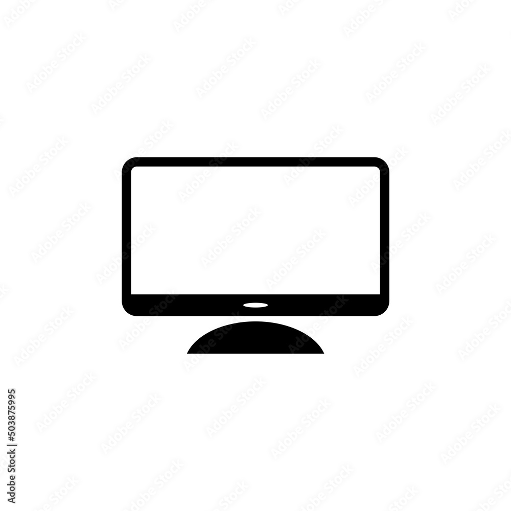 PC monitor logo. Computer monitor icon for mobile concept and web ...