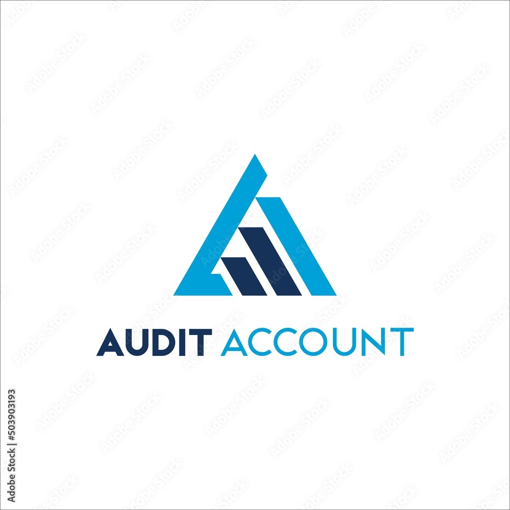 initial letter A and accounting template logo Stock Vector | Adobe Stock