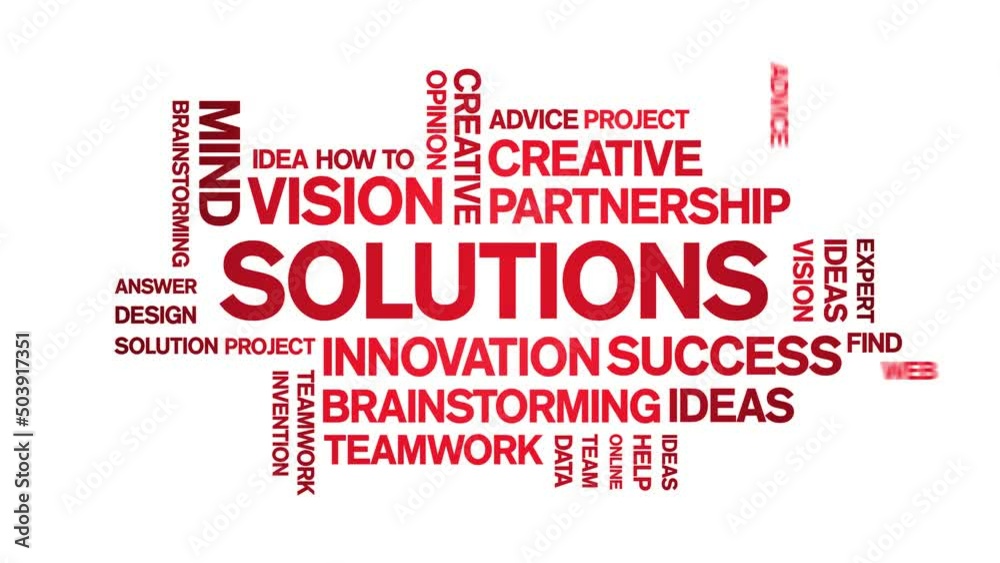Solutions Animated tag word cloud;text design animation kinetic ...