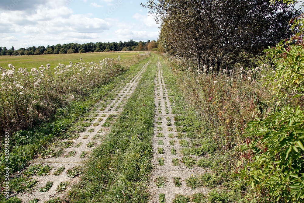 Kolonnenweg der DDR-Soldaten, Grenze, Grenzturm, Frankenheim, Birx ...