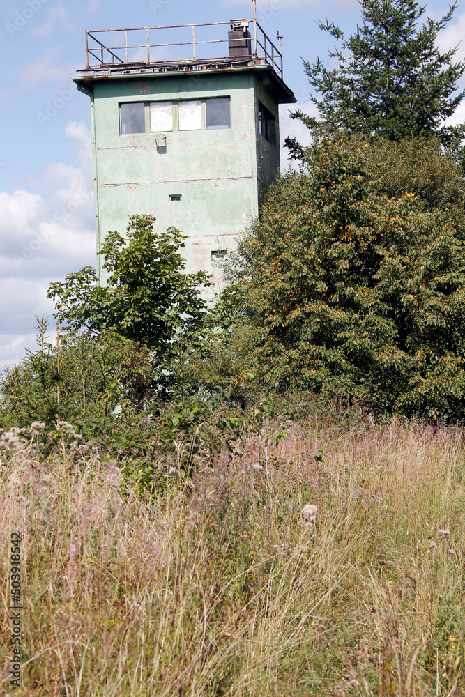 Fruehere Grenze, Innerdeutsch, DDR-Grenzturm, Frankenheim, Birx ...