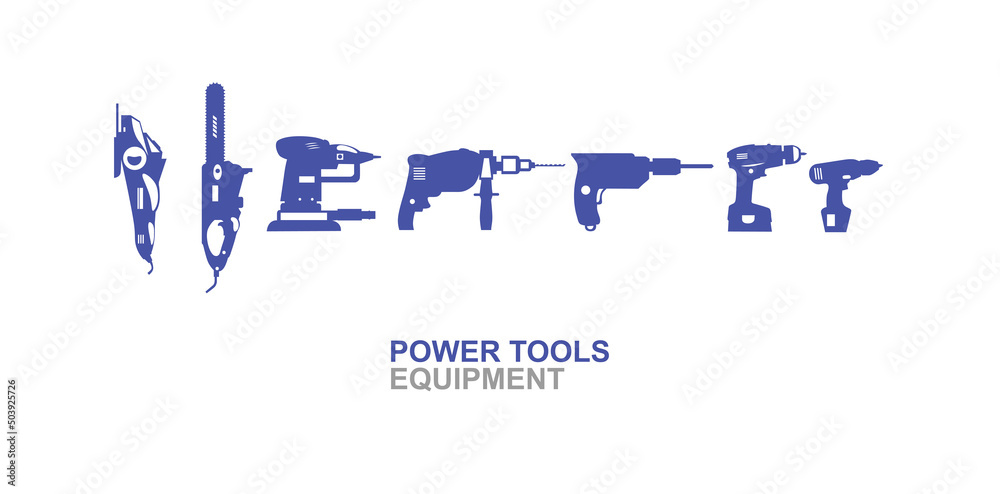 Vetor de hand tools construction vector template, hand tools, help ...