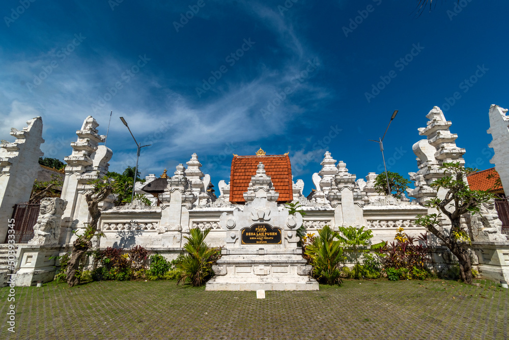 Pecatu temple - Pura Desa Lan Puseh Desa Adat Pecatu, Bali Stock Photo ...