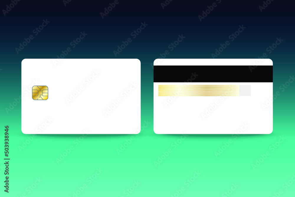 membership card template Presentation, front and back design, vector ...