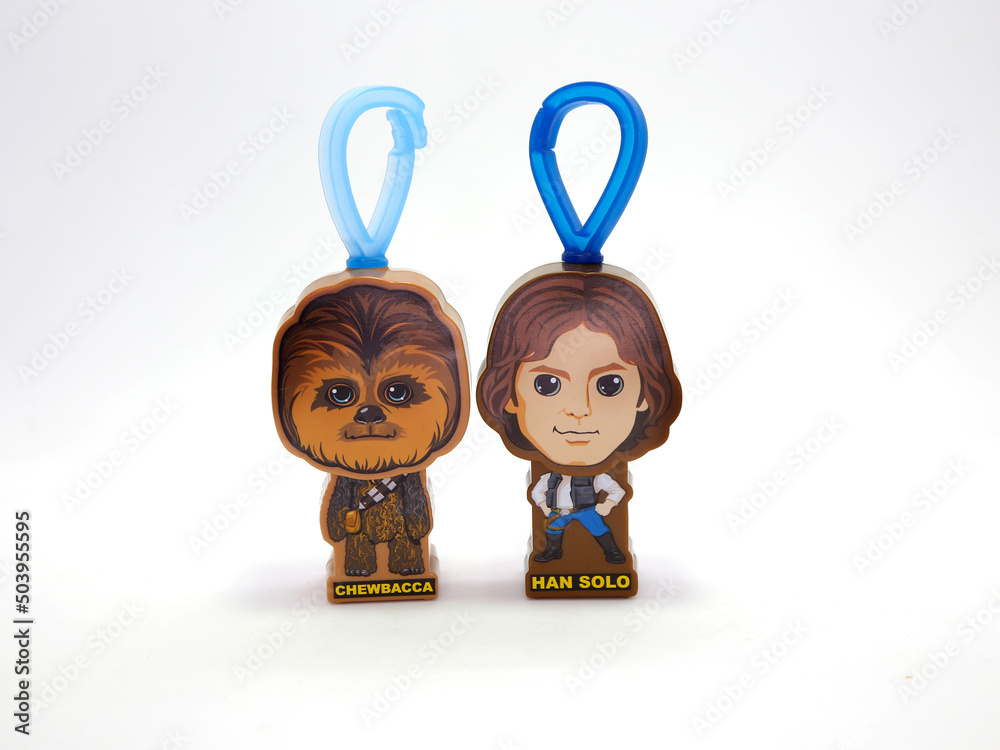 Star Wars. Movie's characters. Toys. Chewbacca and Han Solo. Small ...