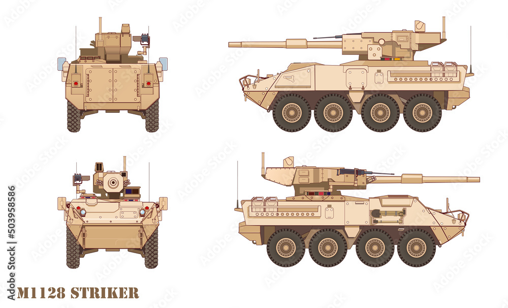 Set of tank drawing isolated on white background Stock Vector | Adobe Stock