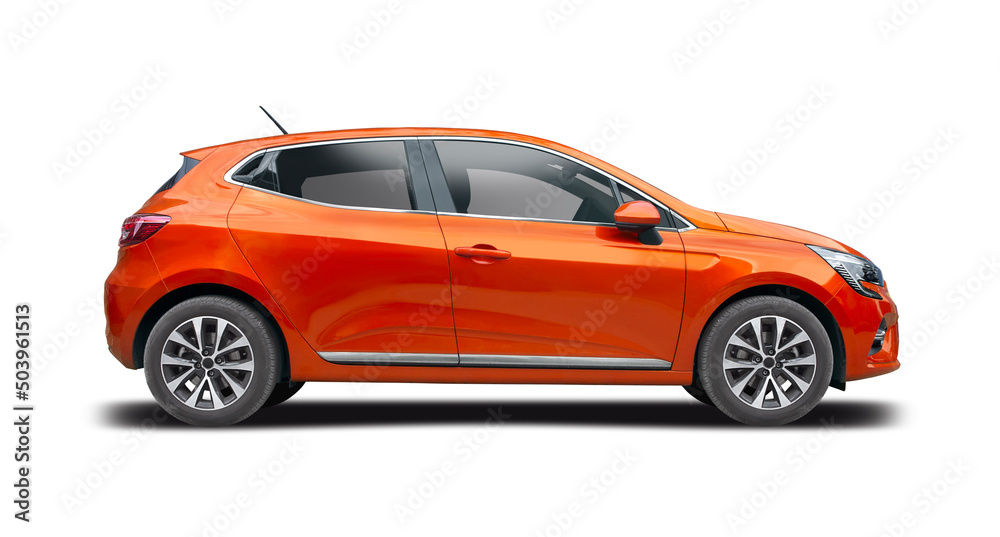 Renault Clio, side view isolated on white background, 14 November 2021 ...