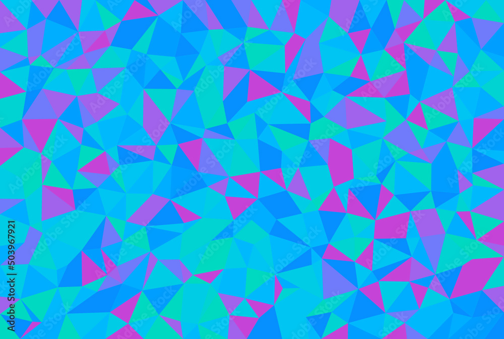 Fondo en low poly y poligonal de color azul y morado. Stock ...