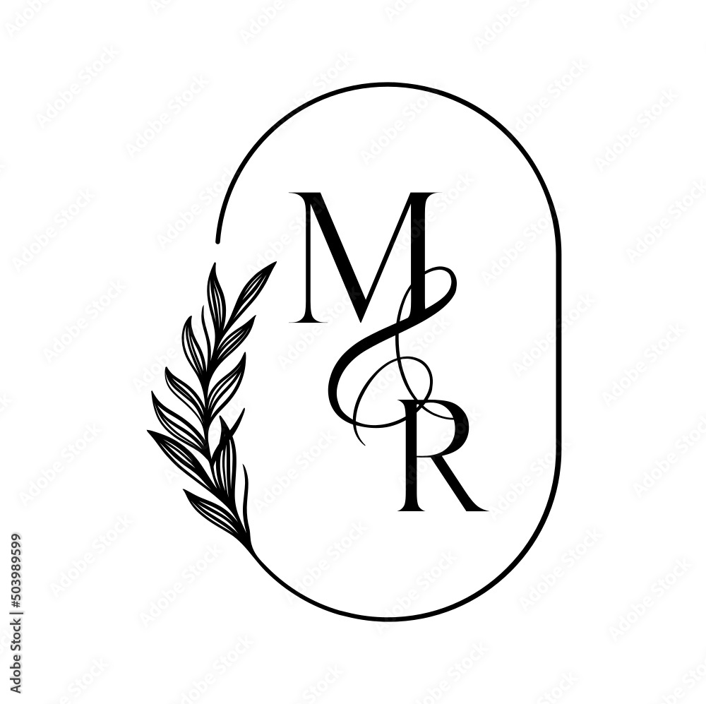 rm, mr, Elegant Wedding Monogram, Wedding Logo Design, Save The Date ...