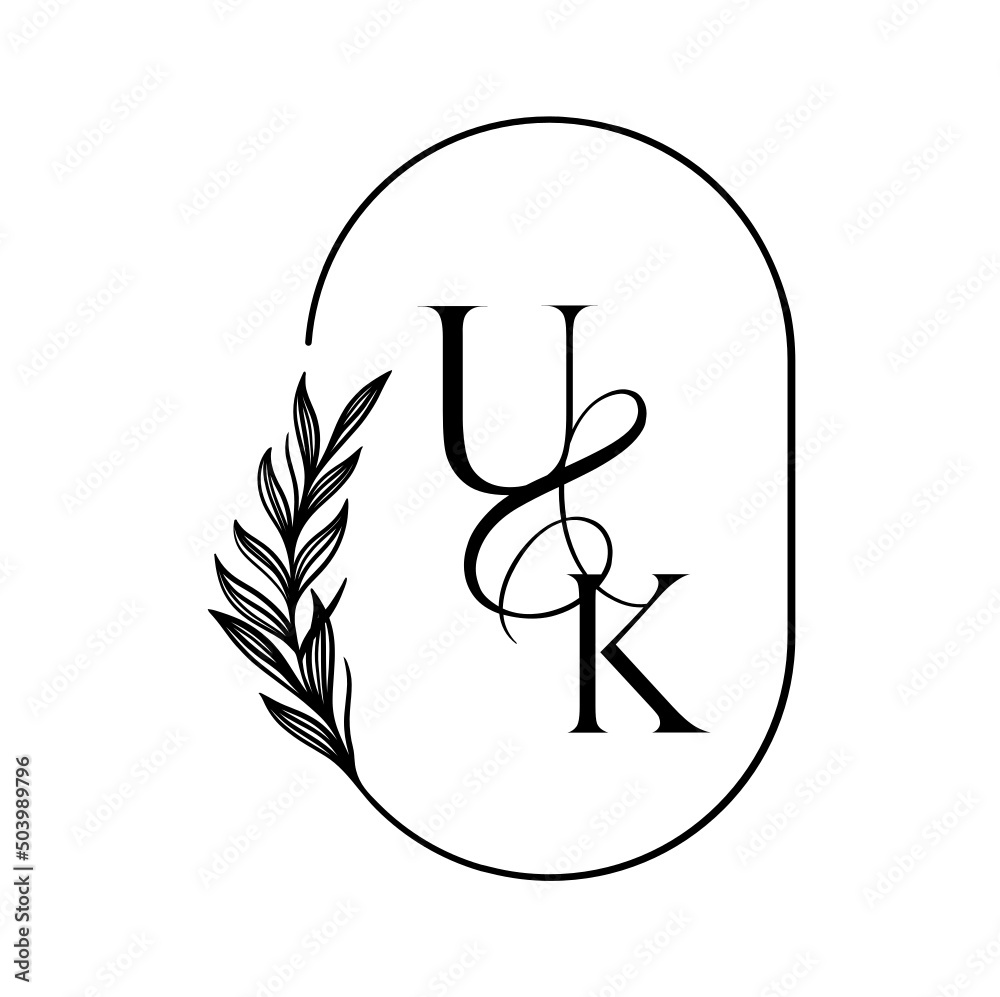 ku, uk, Elegant Wedding Monogram, Wedding Logo Design, Save The Date ...