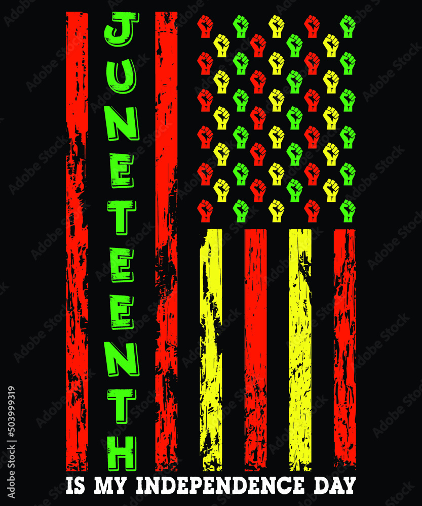Juneteenth Is My Independence Day USA Flag Juneteenth Shirt, USA 1865 ...
