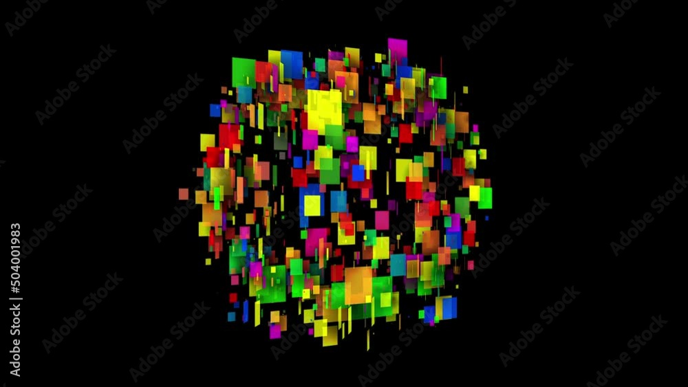 4K intro abstract social media background 60 fps video footage ...