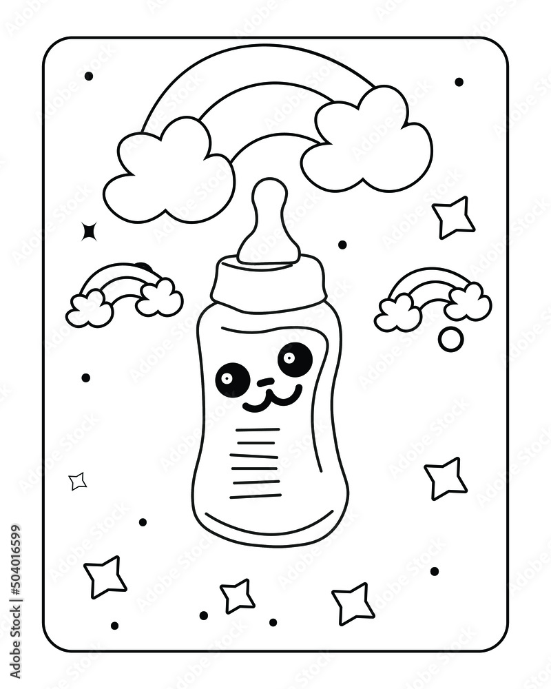 kawaii coloring page, kids coloring page, kids kawaii coloring page ...