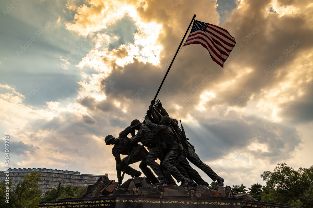 US Marine Corps War Memorial Stock Photo | Adobe Stock