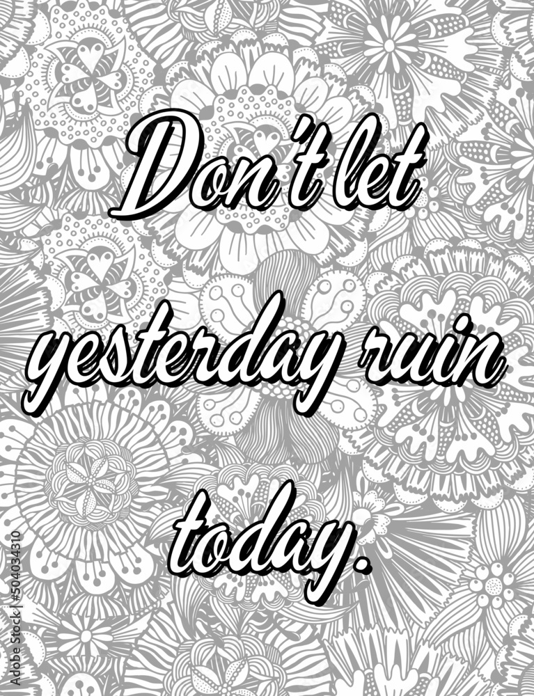 Inspirational Motivational quotes coloring pages, positive Affirmations ...