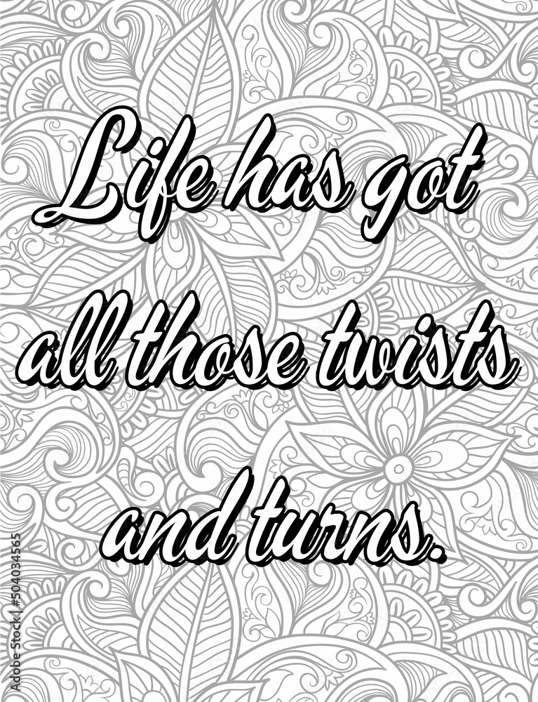 Inspirational Motivational quotes coloring pages, positive Affirmations ...
