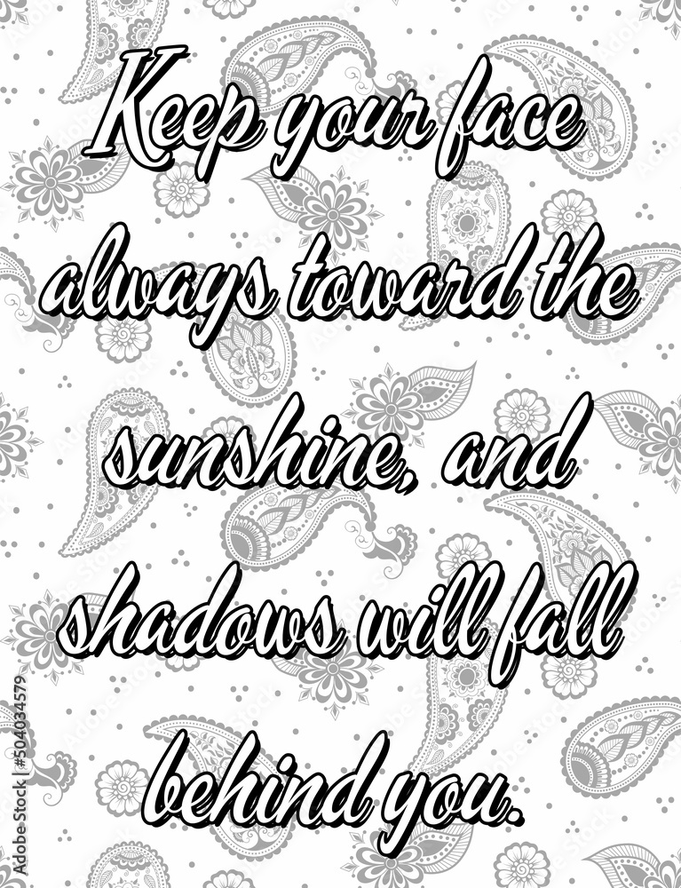 Inspirational Motivational quotes coloring pages, positive Affirmations ...