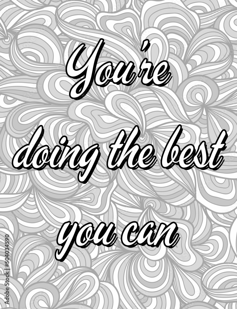 Inspirational Motivational quotes coloring pages, positive Affirmations ...