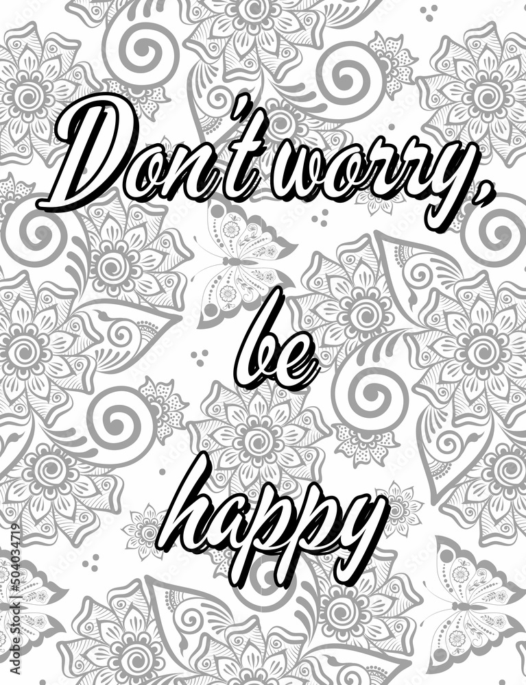 Inspirational Motivational quotes coloring pages, positive Affirmations ...