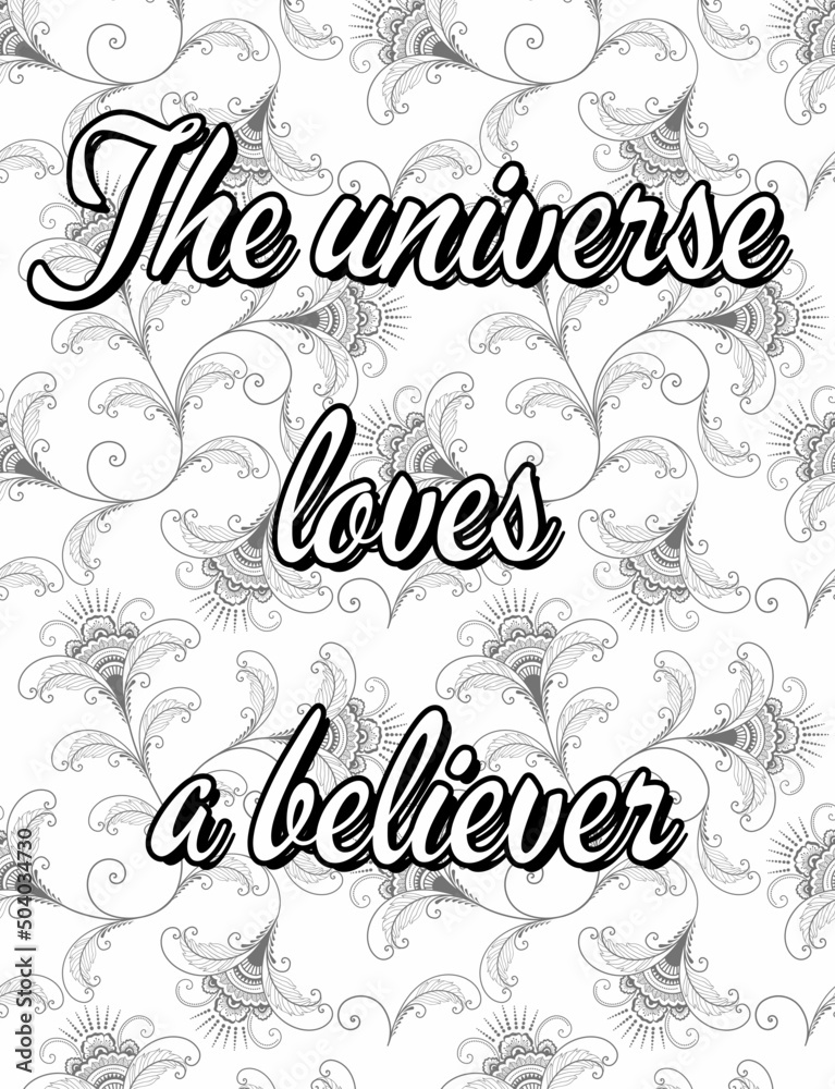 Inspirational Motivational quotes coloring pages, positive Affirmations ...