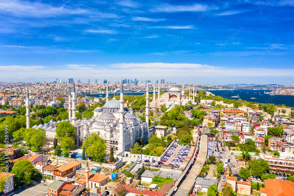 Blue Mosque Istanbul Aerial