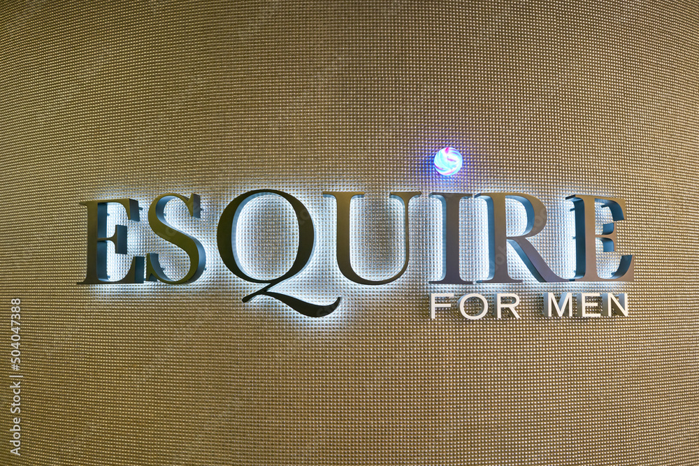 Fotka „DOHA, QATAR - CIRCA MAY, 2017: close up shot of Esquire for men ...