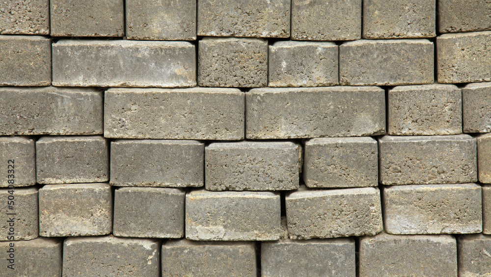 Regular shape blocks, texture, background. Paving slabs of gray blocks ...