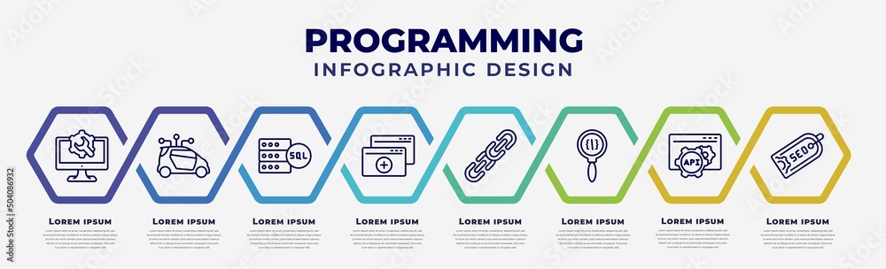 vector infographic design template with icons and 8 options or steps ...