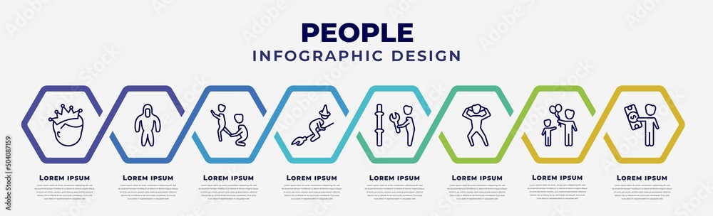 vector infographic design template with icons and 8 options or steps ...