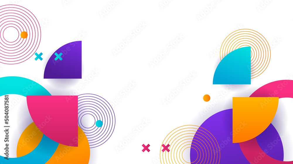 Minimal blue red orange colorful abstract modern background design ...