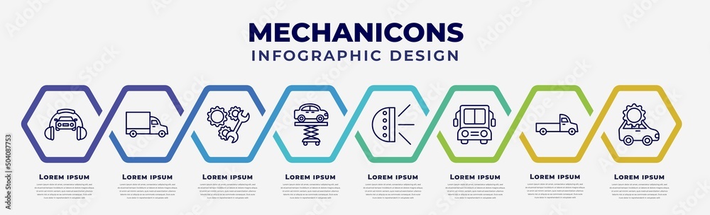 vector infographic design template with icons and 8 options or steps ...