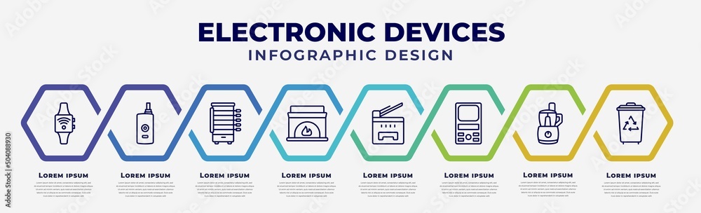 vector infographic design template with icons and 8 options or steps ...