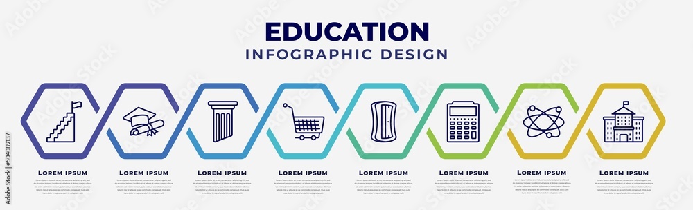 vector infographic design template with icons and 8 options or steps ...