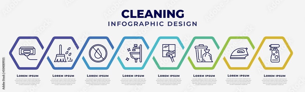 vector infographic design template with icons and 8 options or steps ...