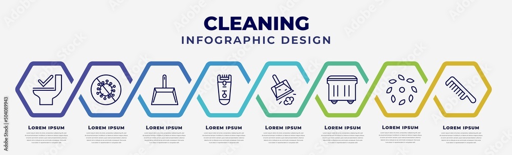 vector infographic design template with icons and 8 options or steps ...