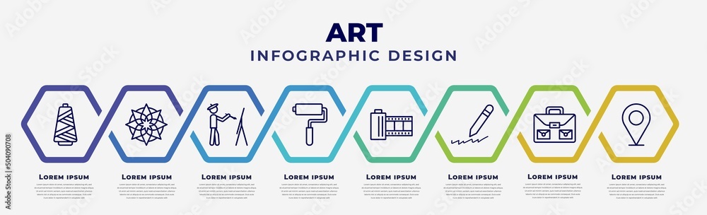 vector infographic design template with icons and 8 options or steps ...
