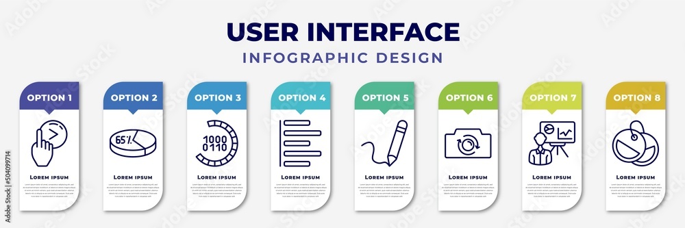 infographic template with icons and 8 options or steps. infographic for ...