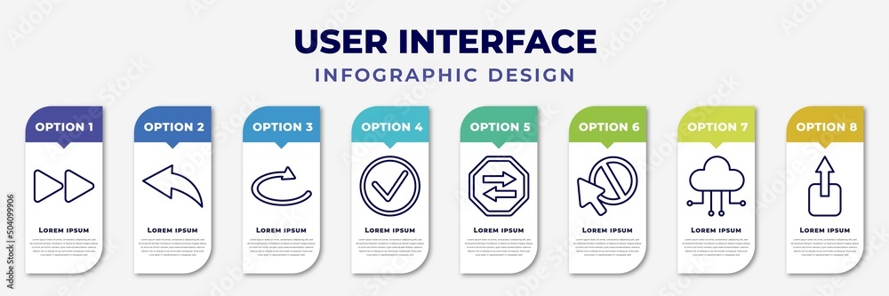 infographic template with icons and 8 options or steps. infographic for ...