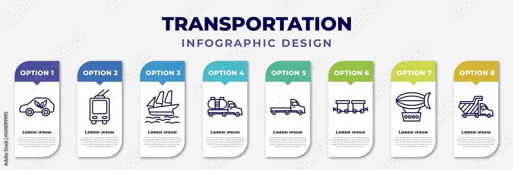 infographic template with icons and 8 options or steps. infographic for ...