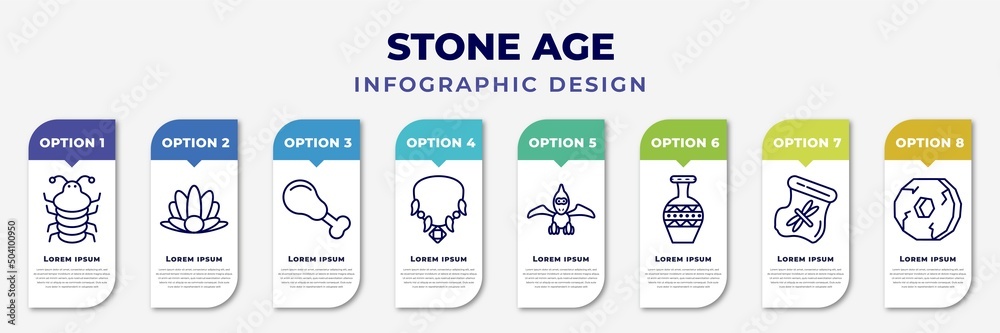infographic template with icons and 8 options or steps. infographic for ...