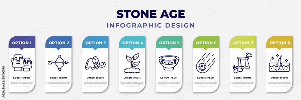 infographic template with icons and 8 options or steps. infographic for ...