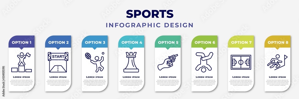 infographic template with icons and 8 options or steps. infographic for ...