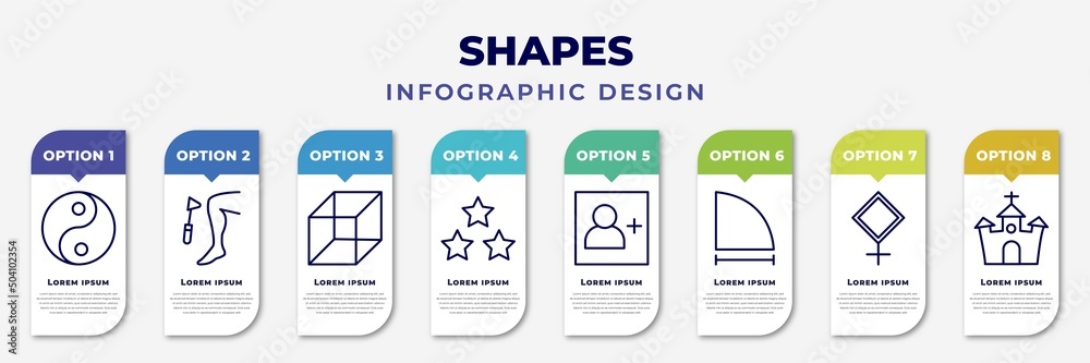 infographic template with icons and 8 options or steps. infographic for ...