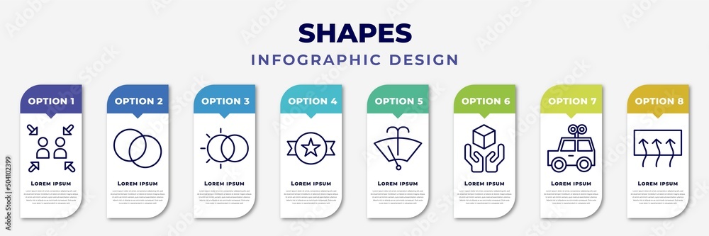 infographic template with icons and 8 options or steps. infographic for ...