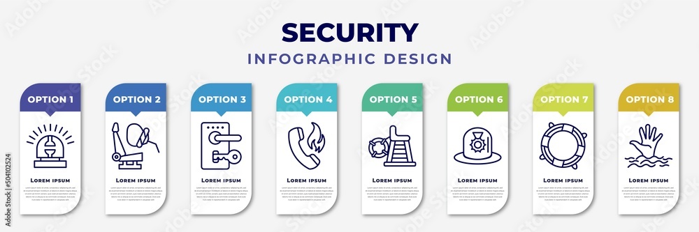 infographic template with icons and 8 options or steps. infographic for ...
