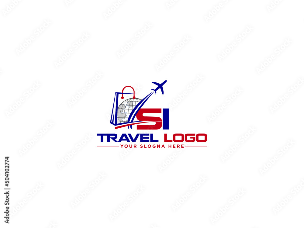 Letter SI Logo Design, Simple Si is Logo Letter Icon Design For Any ...