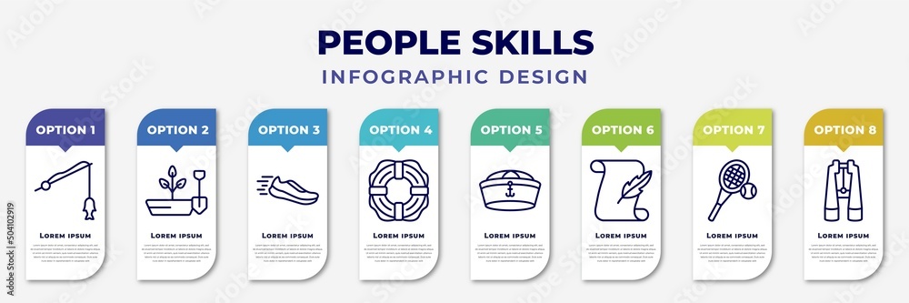 infographic template with icons and 8 options or steps. infographic for ...