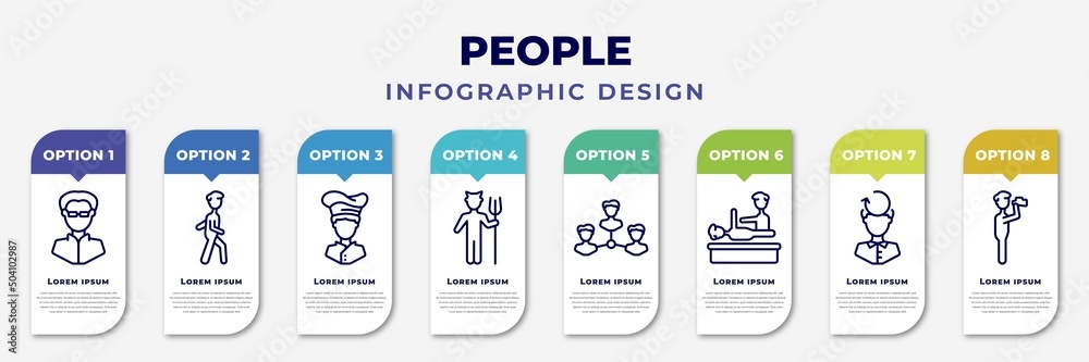 infographic template with icons and 8 options or steps. infographic for ...